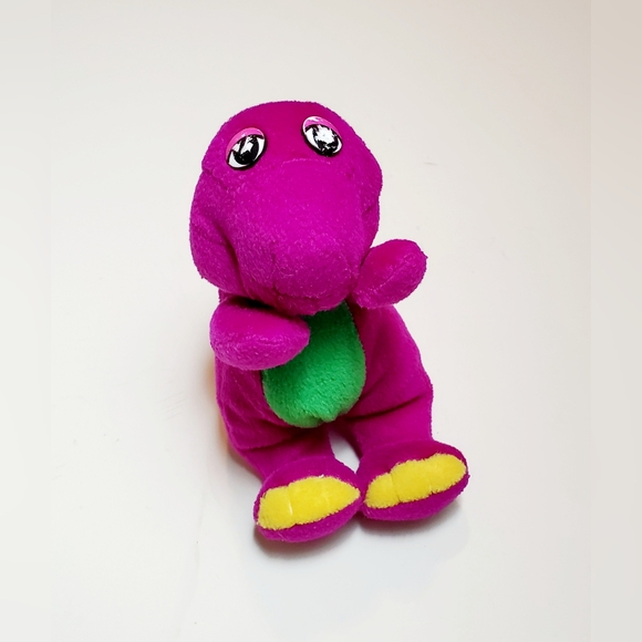 Toys | 9s Barney 8 Vintage Plush Purple Dinosaur Stuffed Animal Toy ...